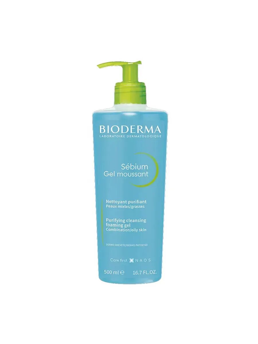 BIODERMA Sebium Purifying cleansing foaming gel Себиу 500 мл