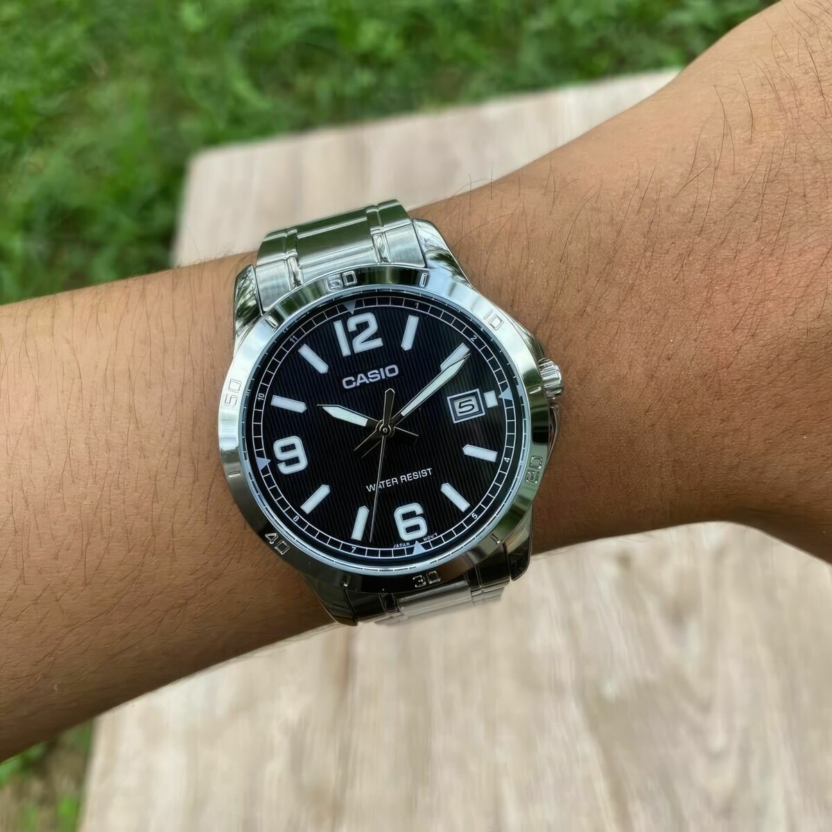 Наручные часы CASIO Collection, silver/black — фото 1