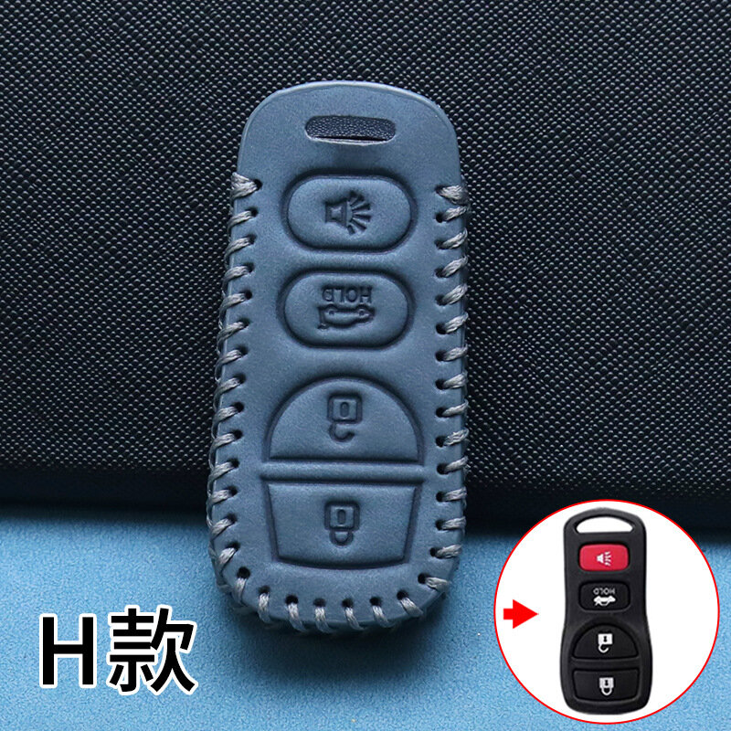 Бирюзовый отдельный чехол для ключа, универсальная подгонка для Nissan Sylphy, Teana, X-Trail, Qashqai, Kicks, Tiida,