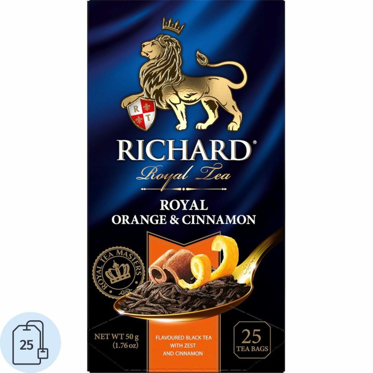 Чай Richard Royal Orange & Cinnamon черный 25 пакетиков, 12шт.