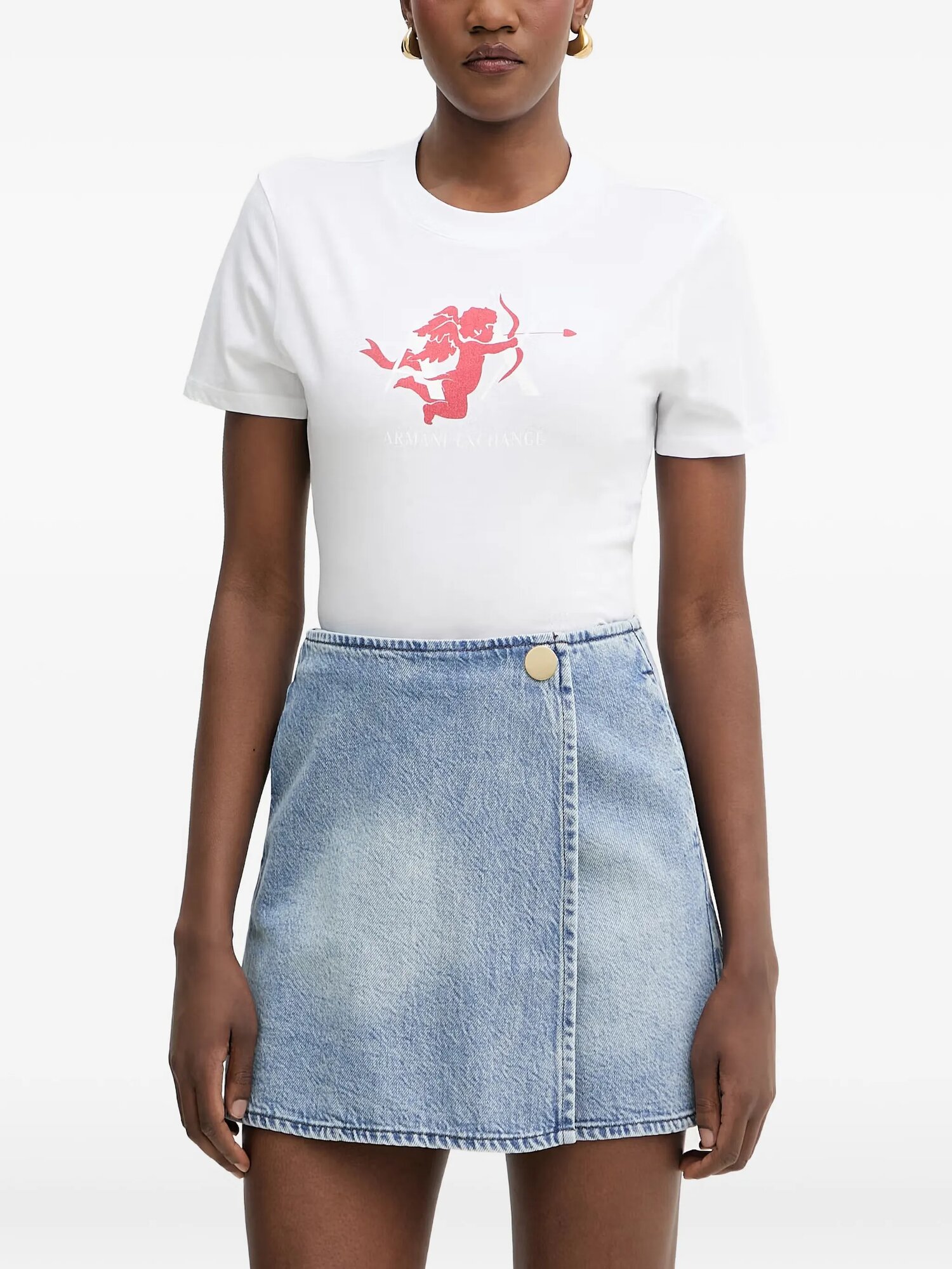Футболка Armani Exchange, размер 48, белый
