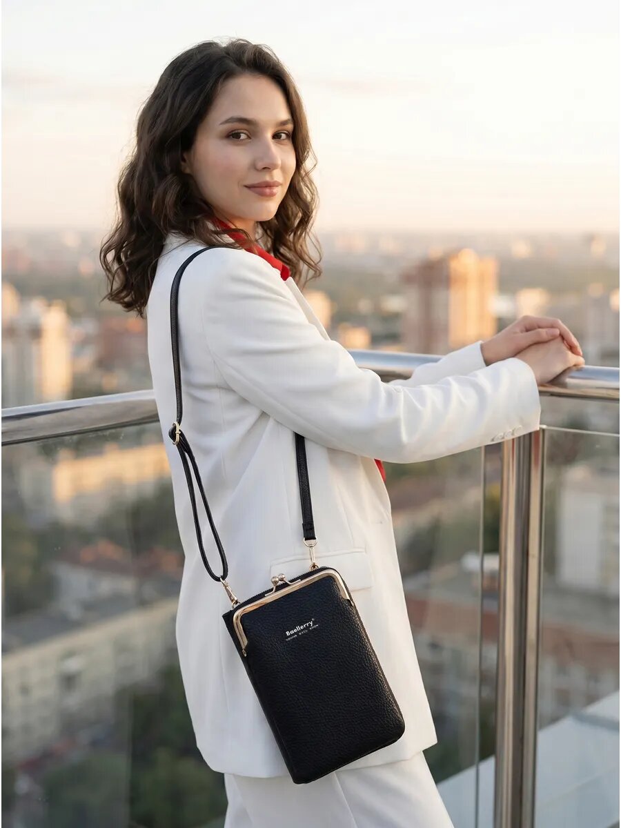Нагрудный кошелёк TAMINI, черный