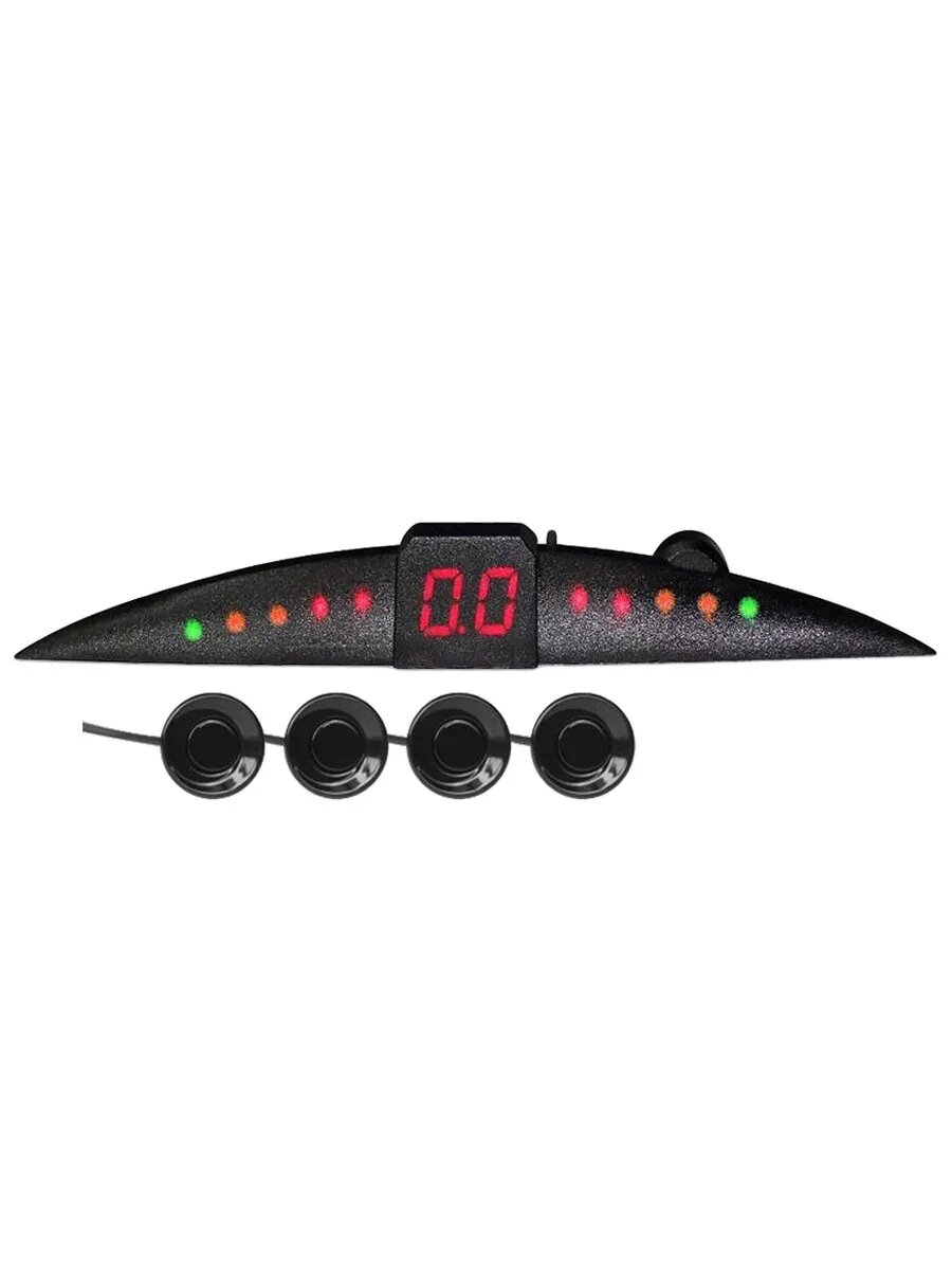 Парктроник 4 датчика PS-144U (цветной LED-Дисплей)