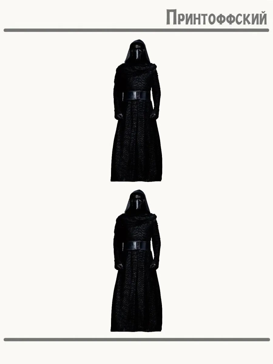 2-е (Две) Термонаклейки kylo ren star wars звездные войны