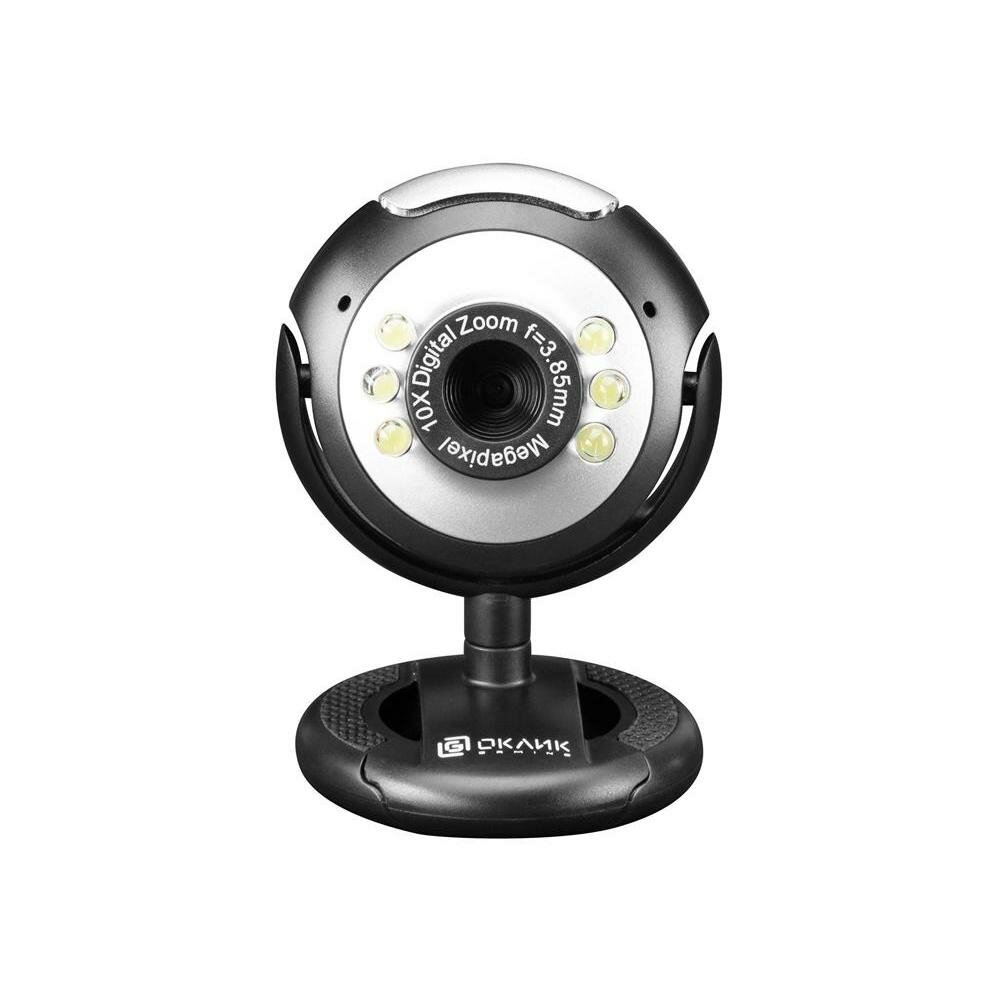 Веб-камера Oklick OK-C8825 черный 0.3Mpix (640x480) USB 2.0 с микрофоном