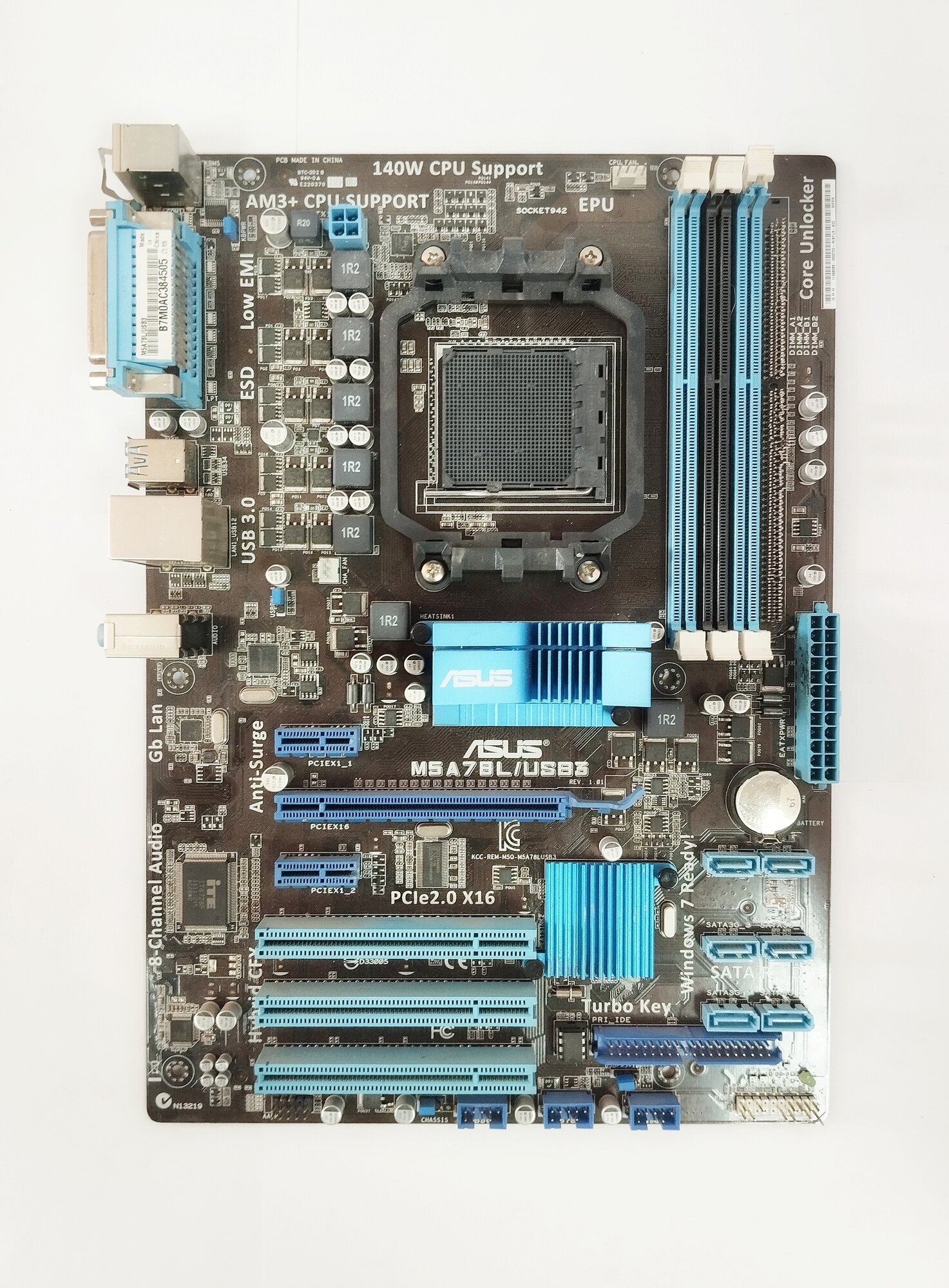 Материнская плата Asus M5A78L/USB3 AM3+, DDR3, ATX