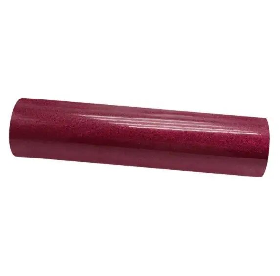 ХТВ-пленка с блестками, красный, purplish red