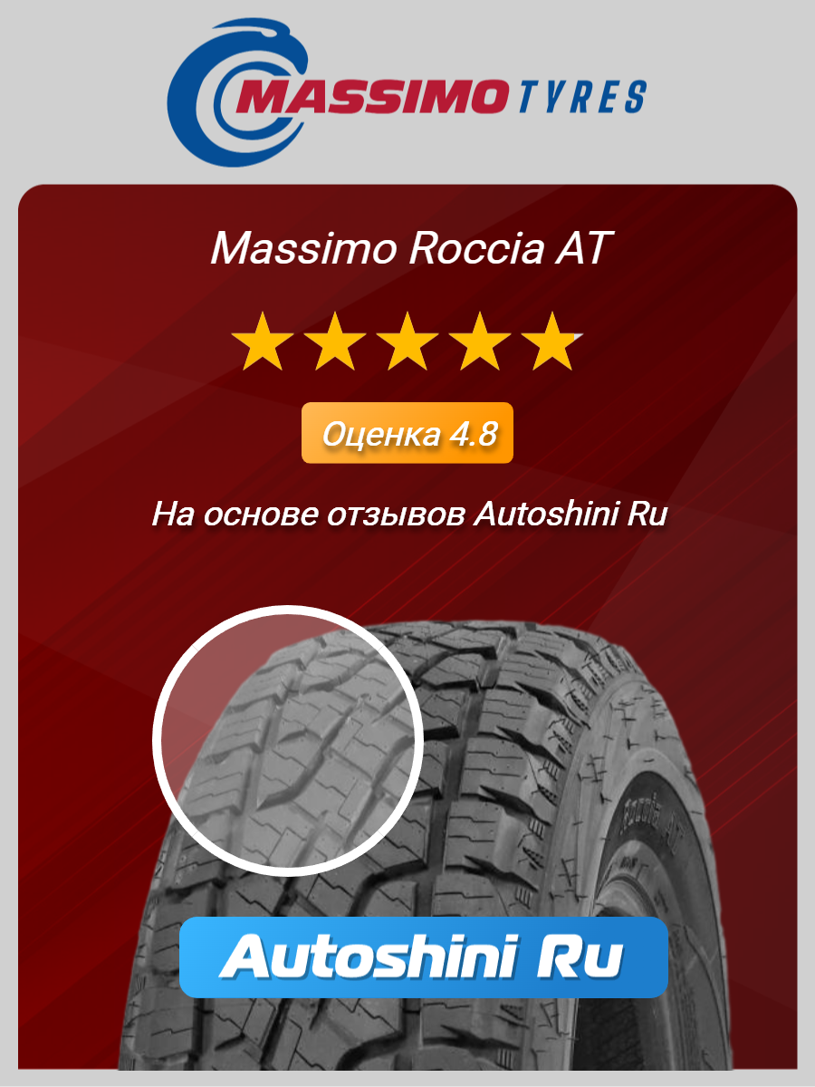 Шины всесезонные Massimo Roccia AT 265/60 R18 110H