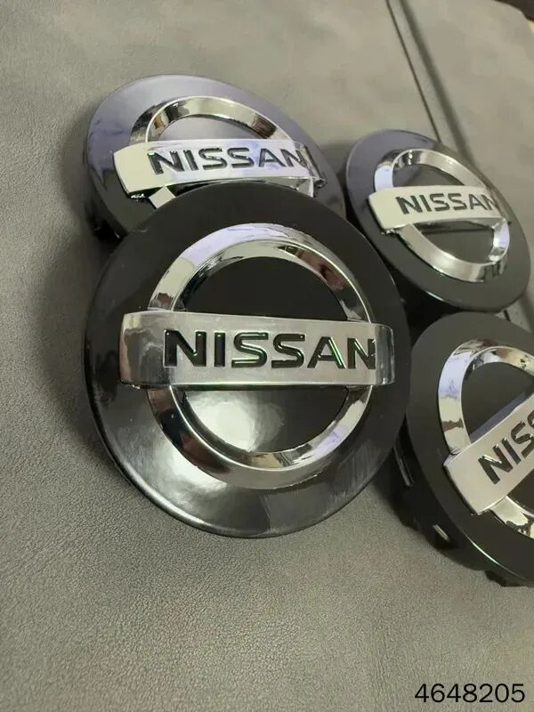 4шт, 54/50мм, Заглушки на диски Nissan Колпачок ступицы литого диска Ниссан чёрный