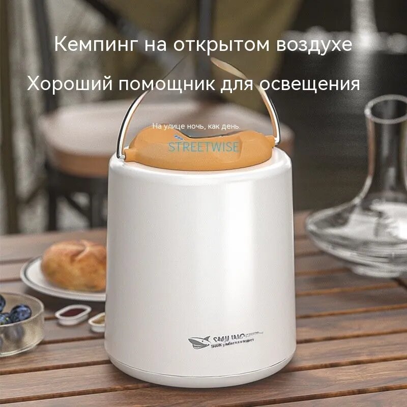 Универсальный ручной кемпинговый фонарь хаки с дальностью освещения 50 метров — фото 1