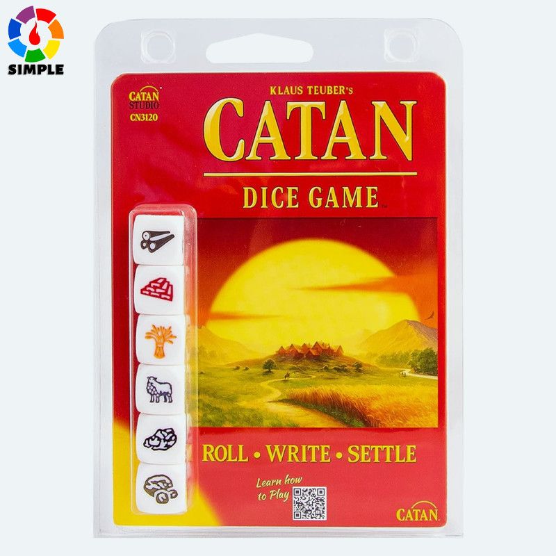CATAN Dice Game - Portable Fun for On-the-Go Adventures! Карточная игра Настольная игра