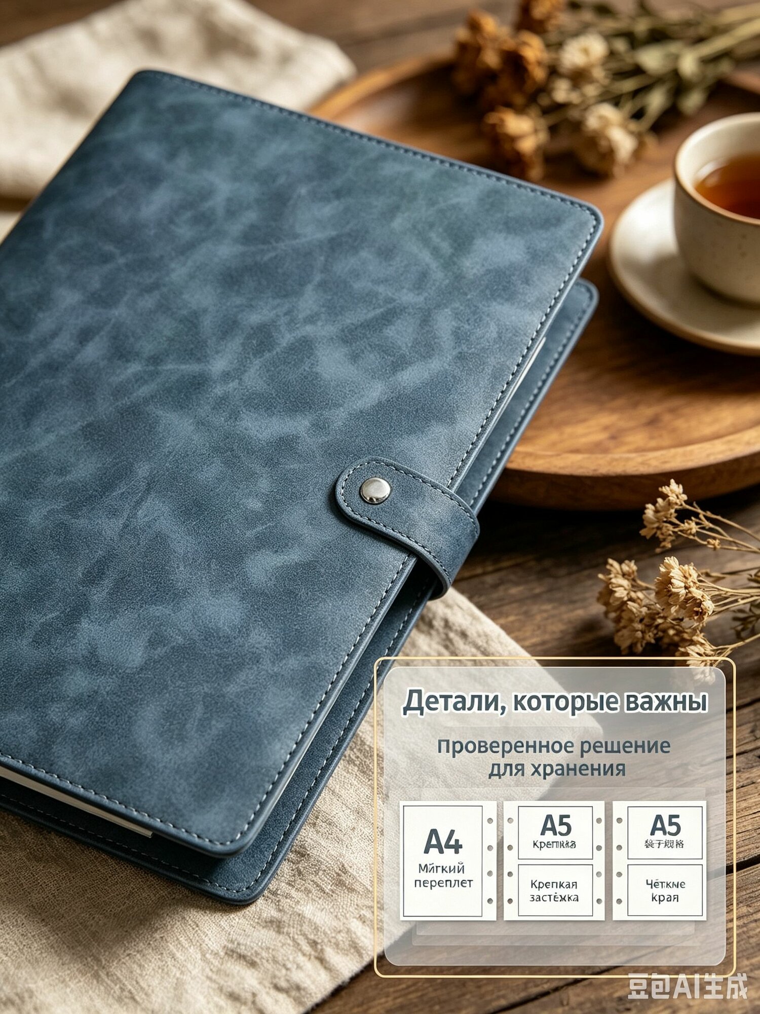 Папка с файлами A4, 1 шт, Артикул: 5704292370, Материал: Искусственная кожа