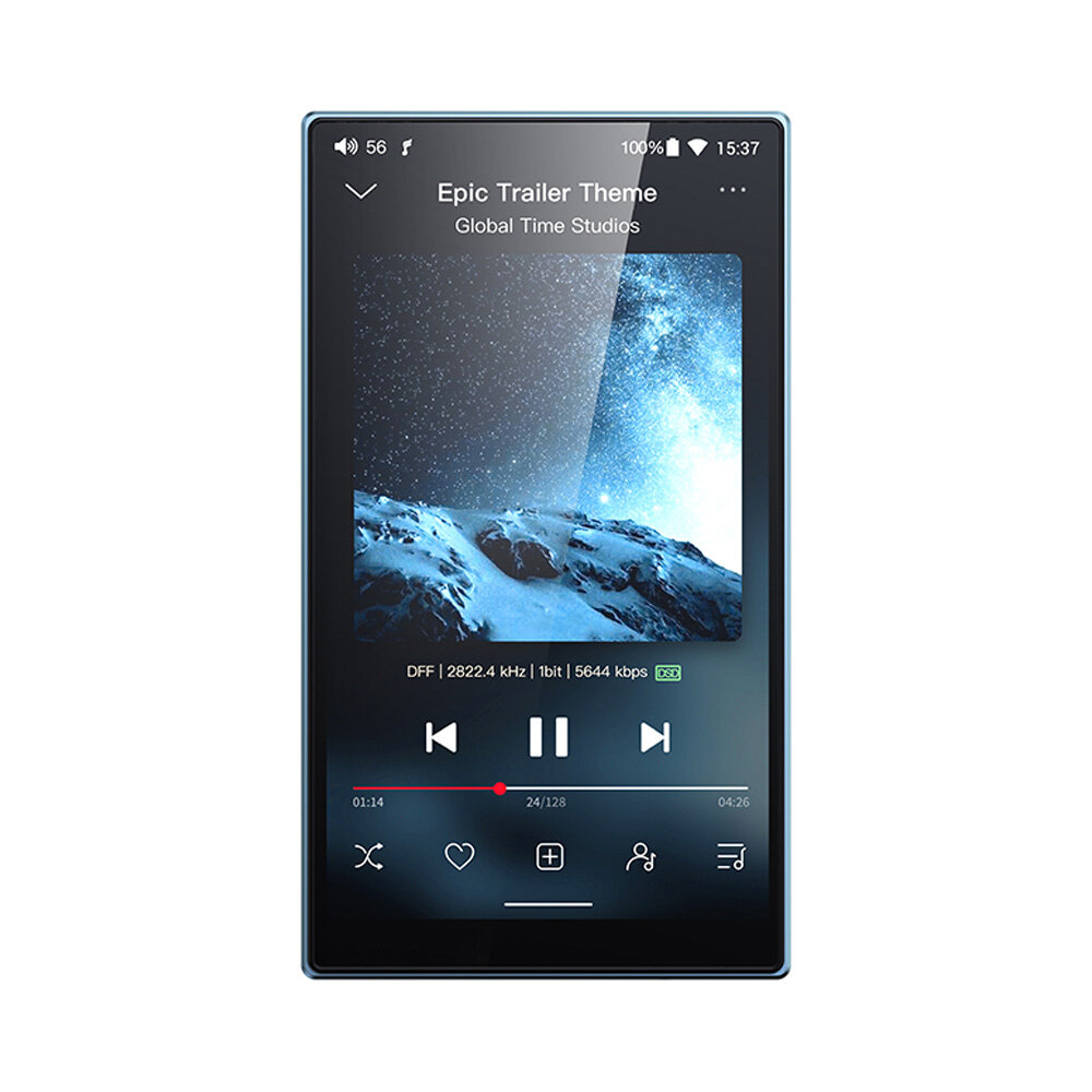 FiiO портативный Hi-Fi плеер JM21 (4+64GB), Hi-Res Android, голубой