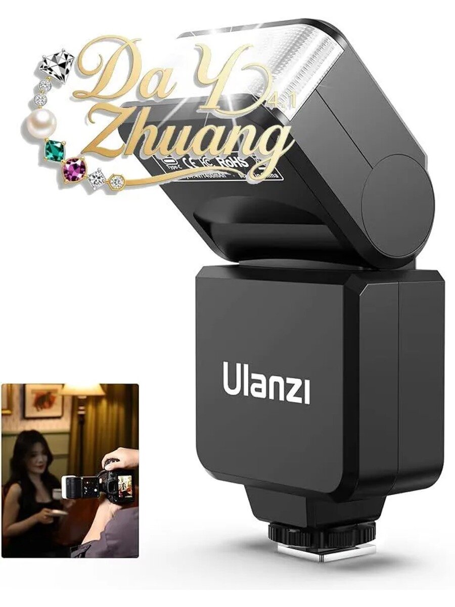 Фотовспышка Ulanzi F32 с дисплеем, ведущее число 32, 5600K, черная матовая