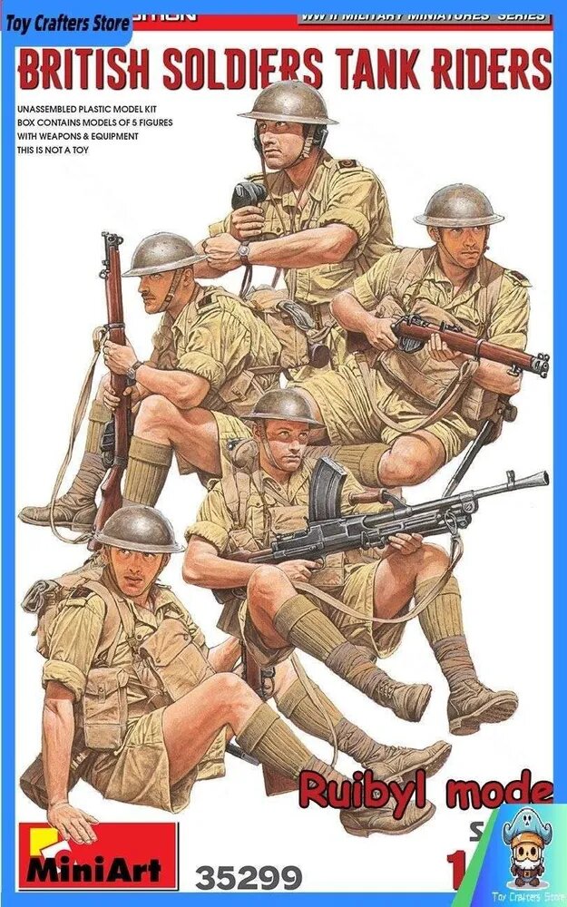 Эксклюзивный комплект британского танкиста пехоты 35299 от MiniArt в масштабе 1 35