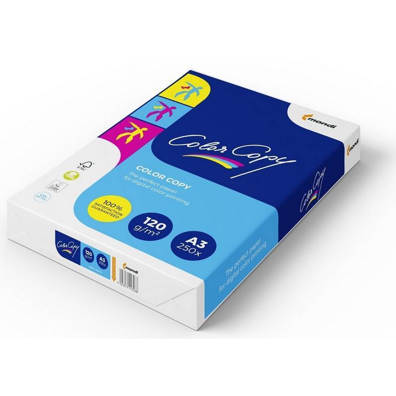 Бумага для цветной лазерной печати Color Copy (А3, 120 г/кв. м, 250 листов) 308200