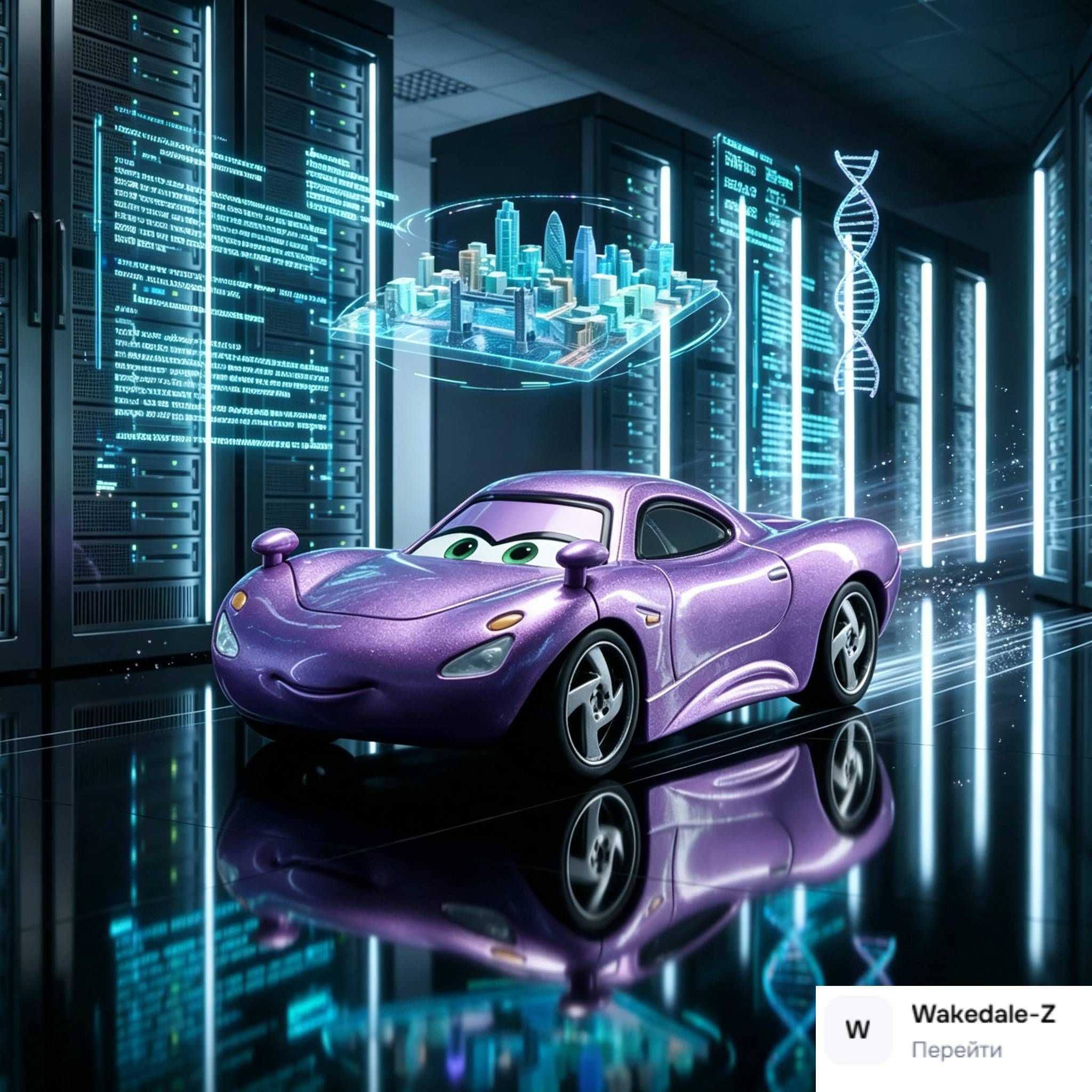 Металлическая машинка из мультфильма "Тачки 2", модель Холли Шифтвелл