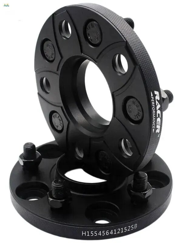 Проставка для колесных дисков Racer D67.1, 2 шт, 5x114.3, 20 мм, M12x1.5, черные