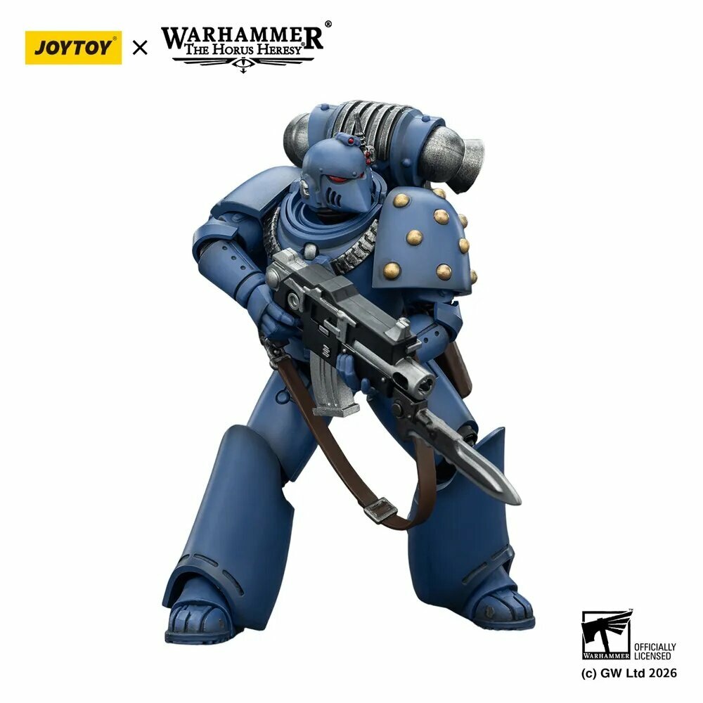 Подвижная фигурка JOYTOY Warhammer 40K 1/18 Action Figures Ultramarines MKVI Tactical Leigonary