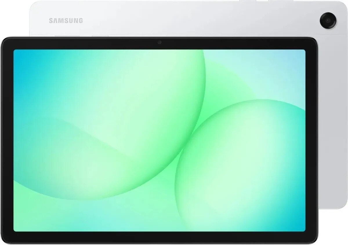 Планшет Samsung Galaxy Tab A11+ BSM-X236B 7300 (2.5) 8C RAM8Gb ROM256Gb 11" TFT 1920x1200 5G Android 15 серебристый 8Mpix 5Mpix BT WiFi microSD 2Tb 7040mAh