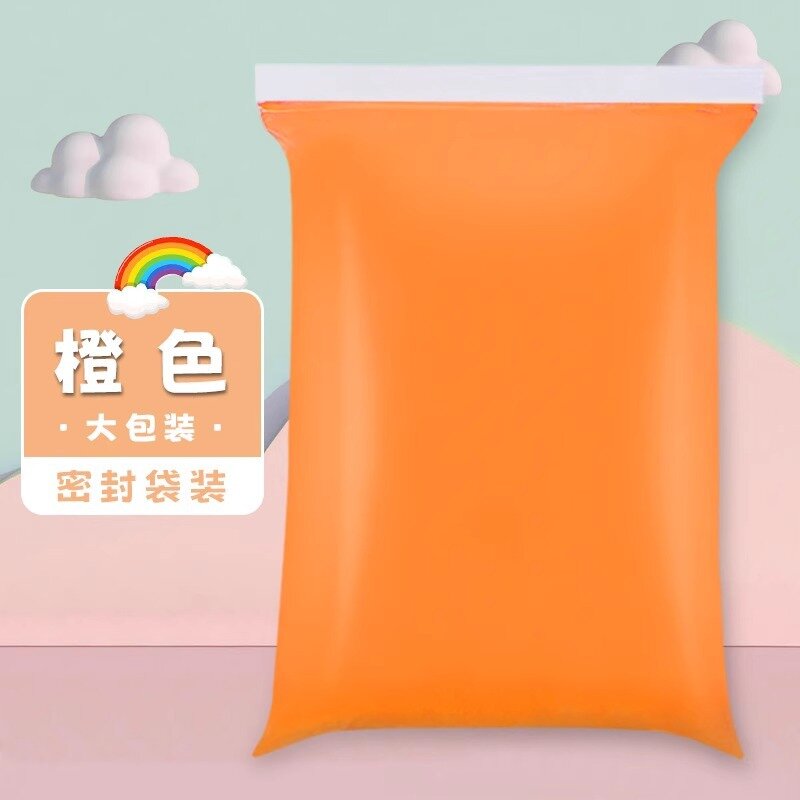 Оранжевый детский нетоксичный легкий пластилин 500г в большой упаковке для творческих занятий, 24 цвета в комплекте