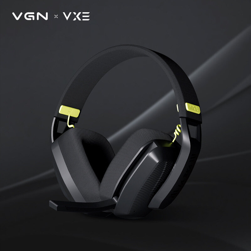 VGN VXE Морская Нимфа V1 Bluetooth 2.4G три-режим легкая игровая гарнитура с микрофоном для ПК - черный