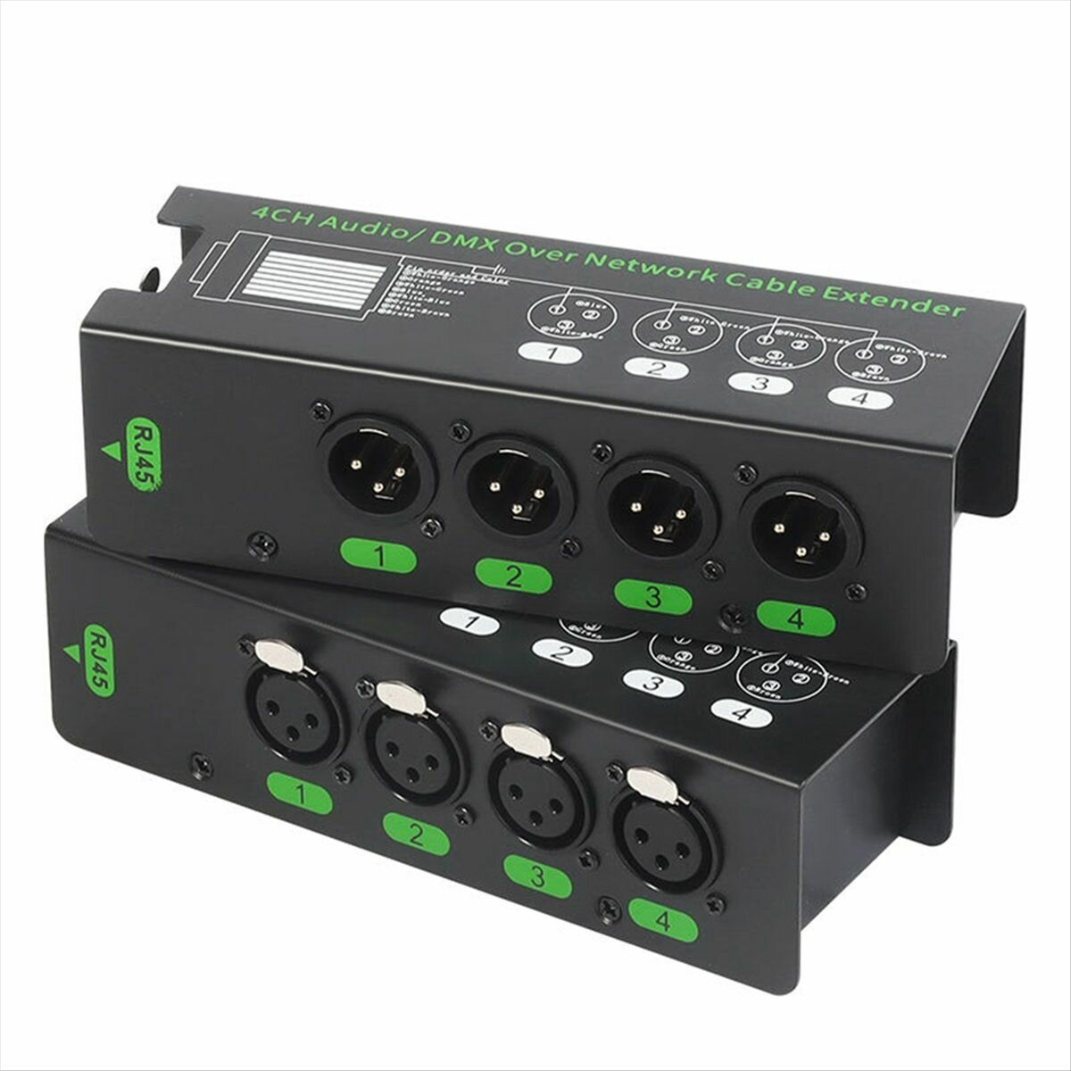 1 пара 4CH 3 Pin Audio/DMX Over Network Cable Extender — фото 1
