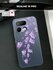 Силиконовый чехол на Realme 16 Pro / Реалме 16 Про с принтом Фиолетовая веточка ...