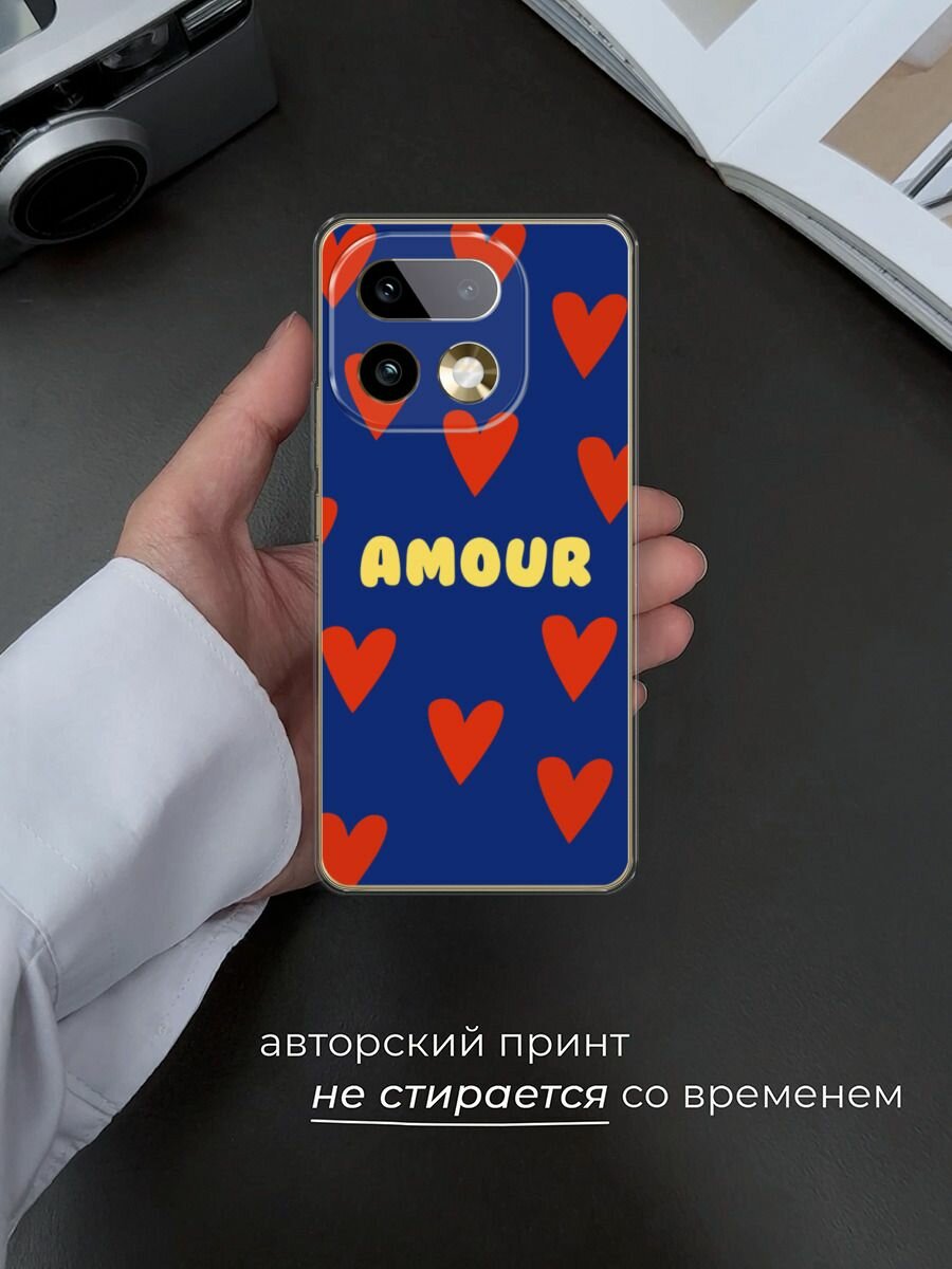 Чехол на Realme 16 Pro+ / Реалме 16 Про+ с принтом Amour art — фото 1