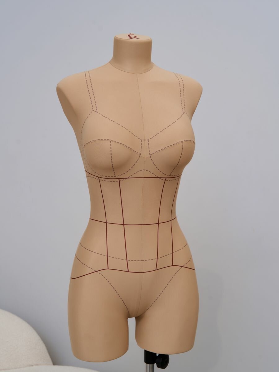 Манекен портновский Пенелопа Стандарт с разметкой, размер S/170