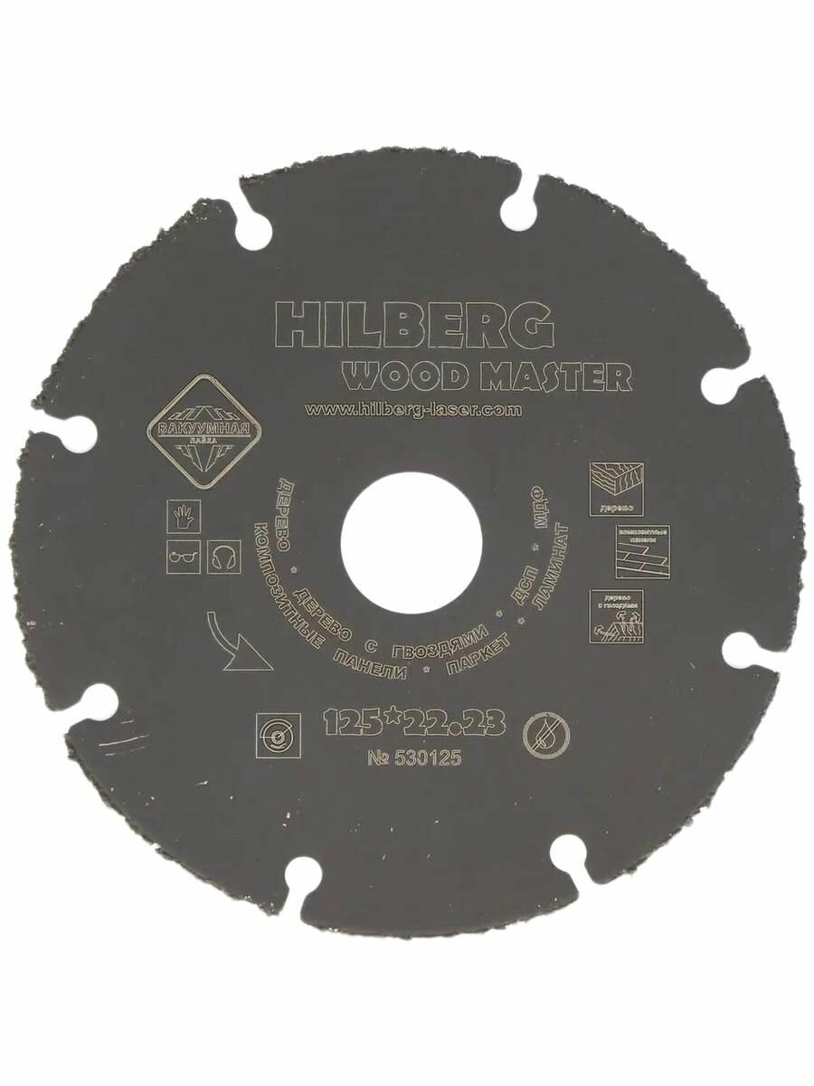 Диск пильный 125мм по древесине карбид вольфрамовы Super Wood Hilberg 530125