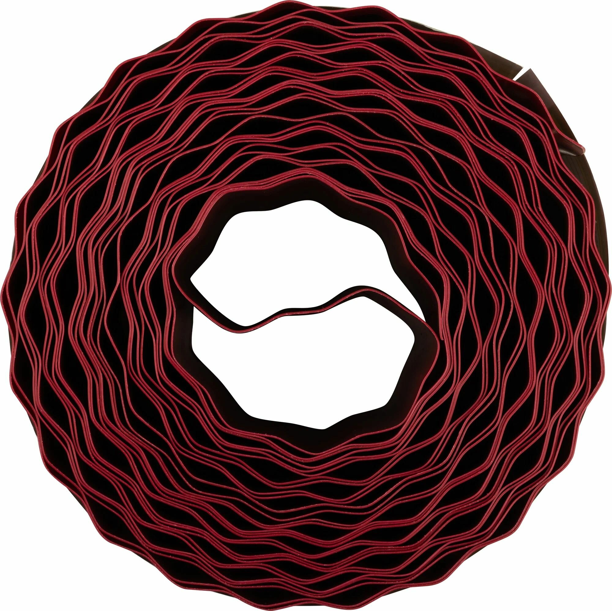 Бордюр для газонов, грядок комфорт высота 10 см. длина 9 м, красный