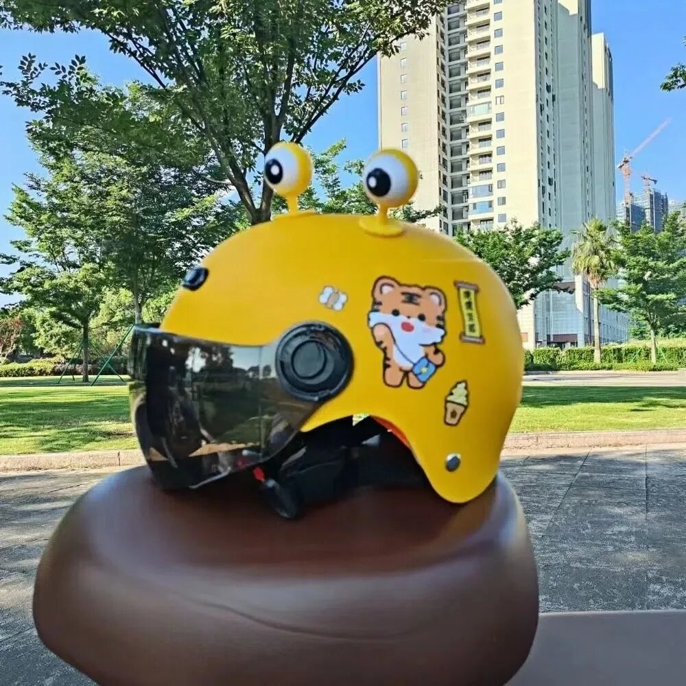 Детский шлем для велосипеда желтый, Yellow B