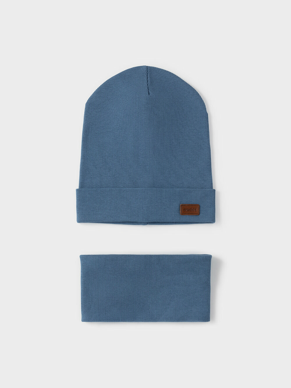 Комплект с головным убором хлопковый, шапка и снуд для мальчика для мальчиков