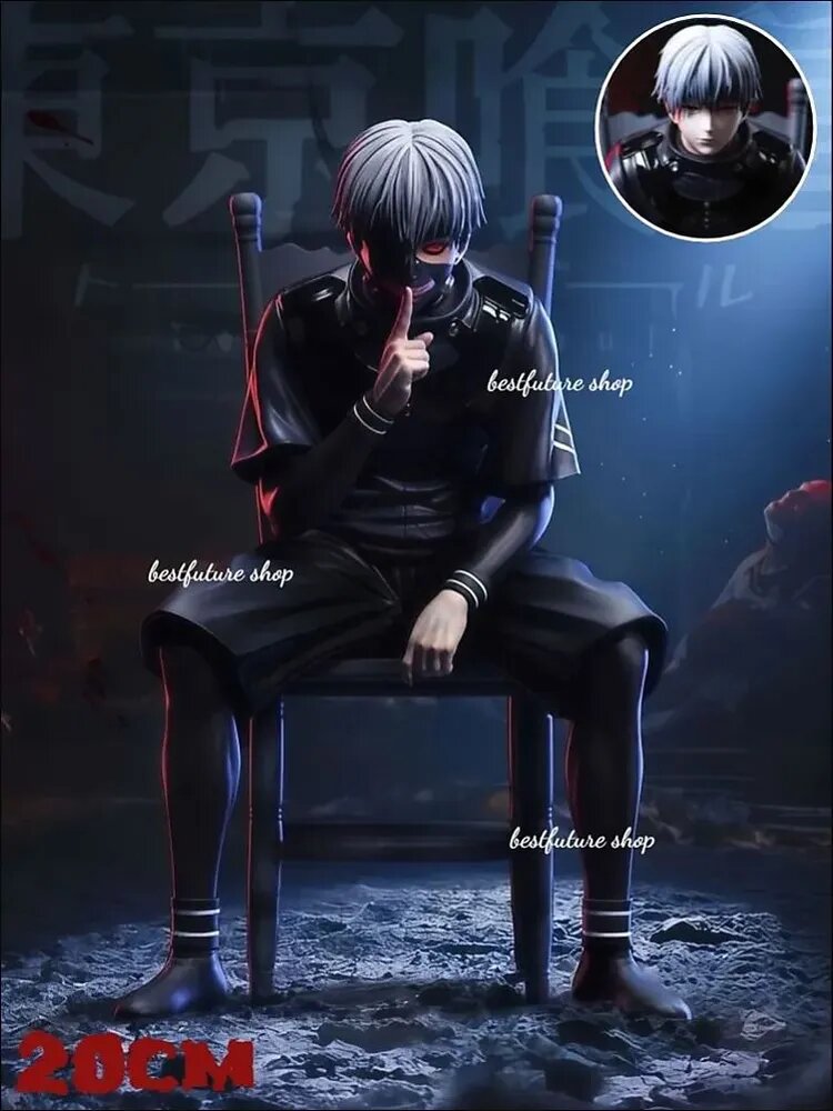 Аниме Фигурка Токийский гуль Кен Канэки / Tokyo Ghoul Ken Kaneki 20см