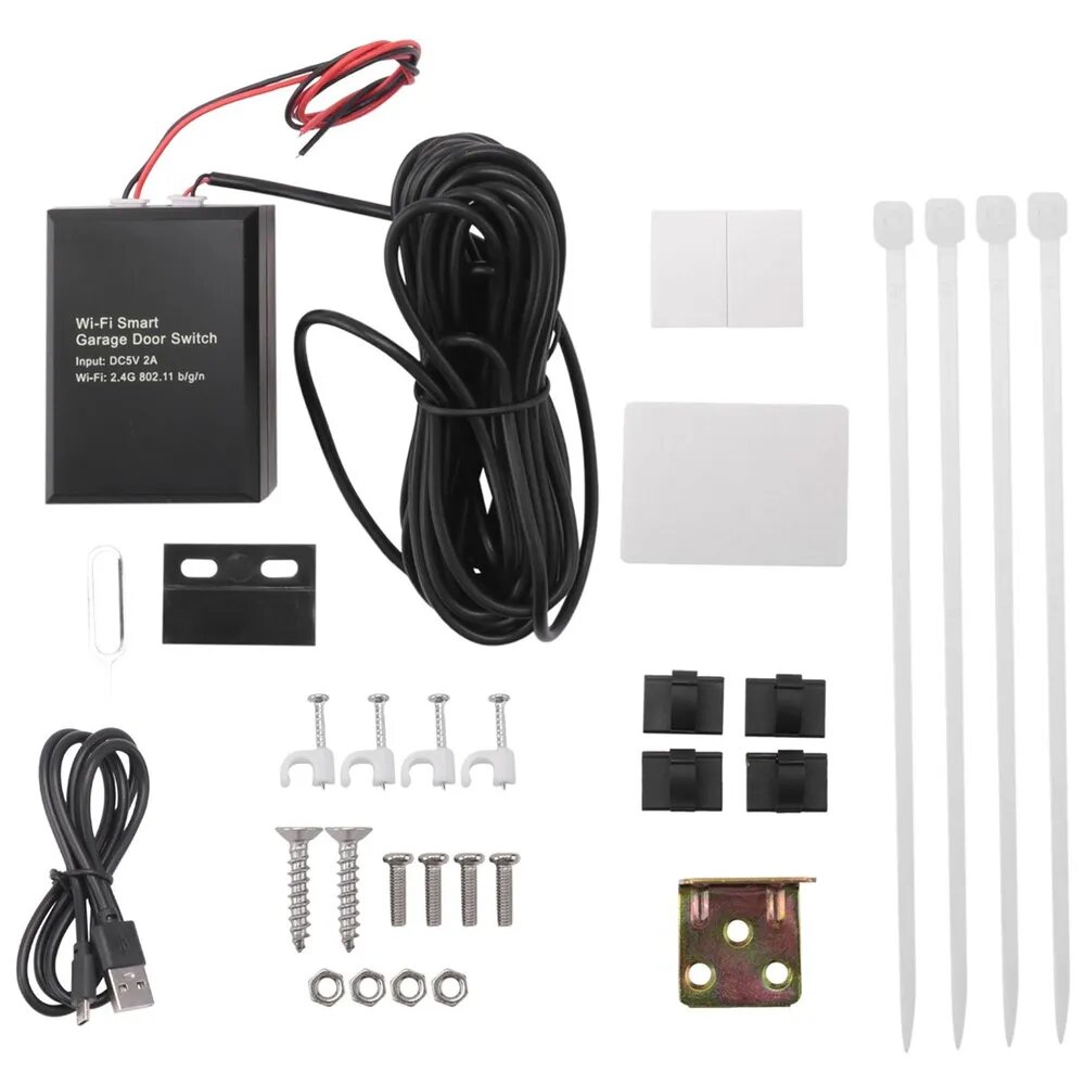 Умный открыватель гаражных ворот DC5V с пультом дистанционного управления от мобильного телефона Tuya Life для Assistant No Need Hub