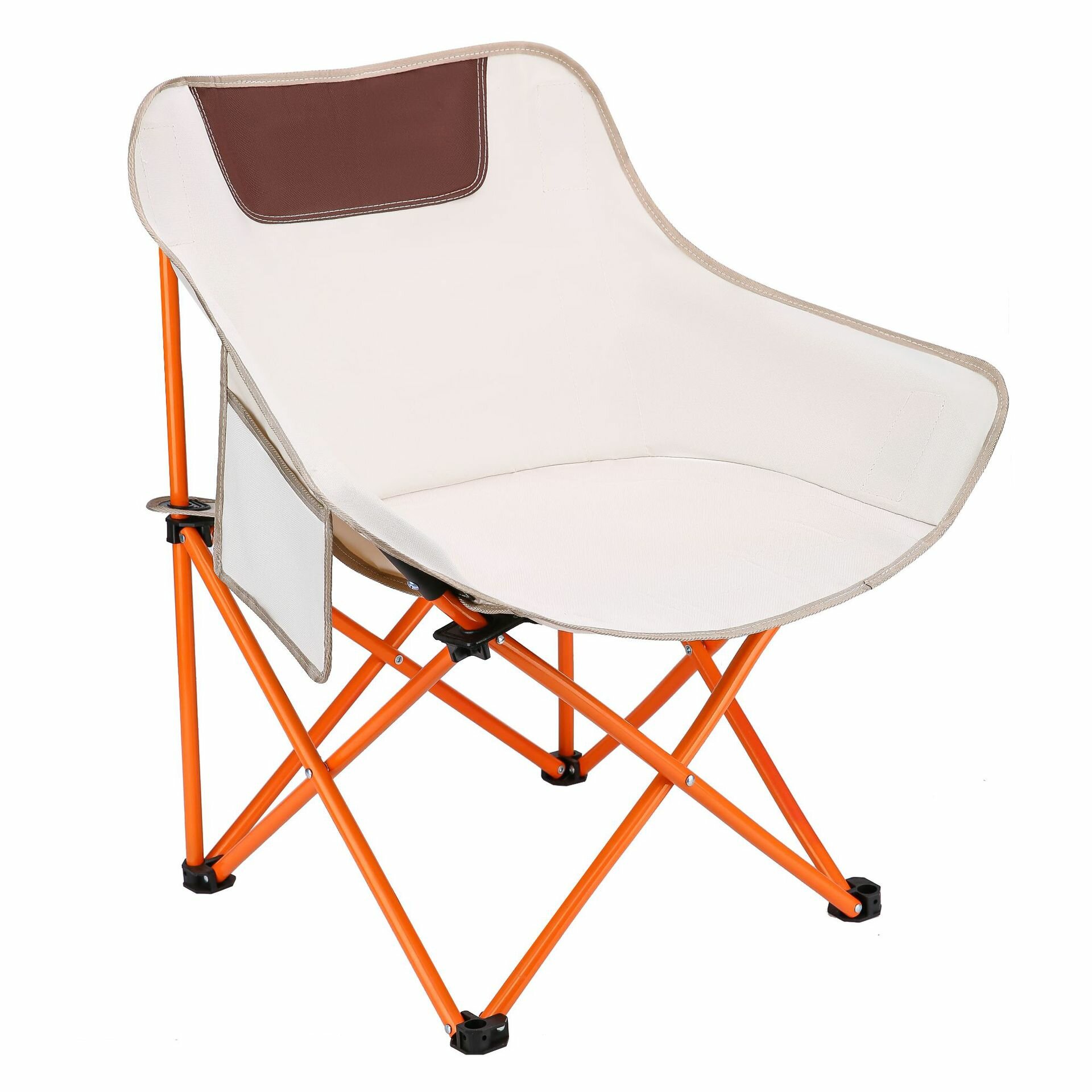 Стул складной Hongyu Outdoor Supplies "Лунный", металлический каркас, ткань Оксфорд, белый