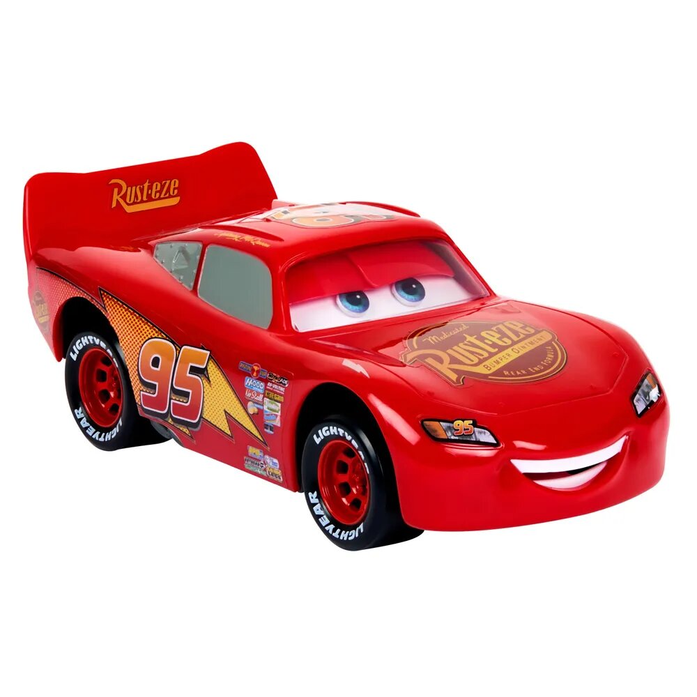 Игрушечная машинка Cars Moving Moments Flash McQueen Lightning McQueen Rayo McQueen, масштаб 1/24, красного цвета — фото 1