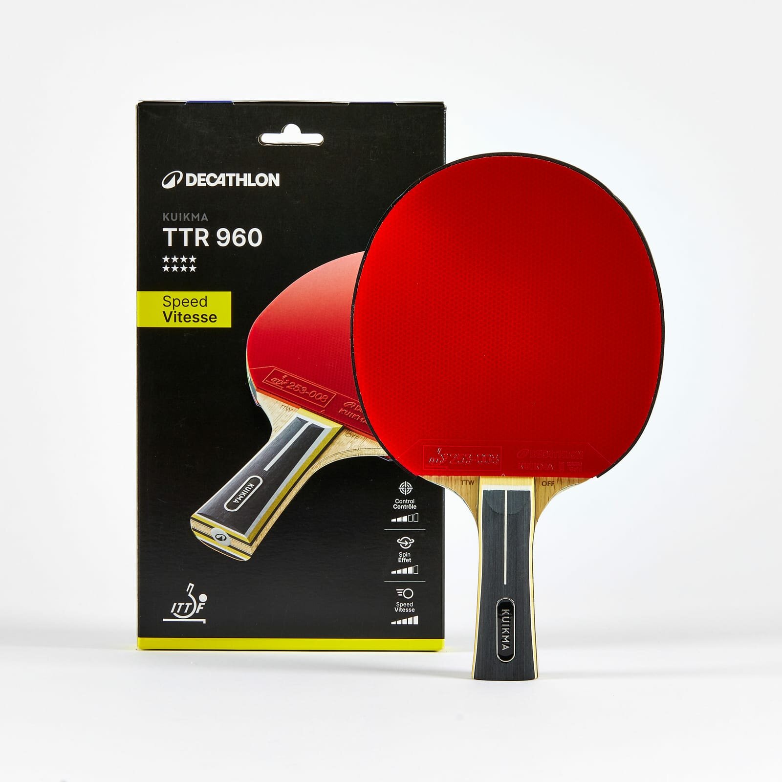 DECATHLON ракетка для настольного тенниса Decathlon Pongori TTR 960 Speed ALC 8* ITTF клуб, shakehand