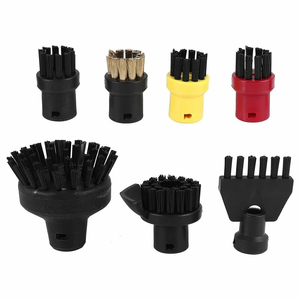 Плоская насадка с круглой щеткой для Karcher SC1 SC2 SC3 SC4 Большая круглая щетка для чистки паровой подм