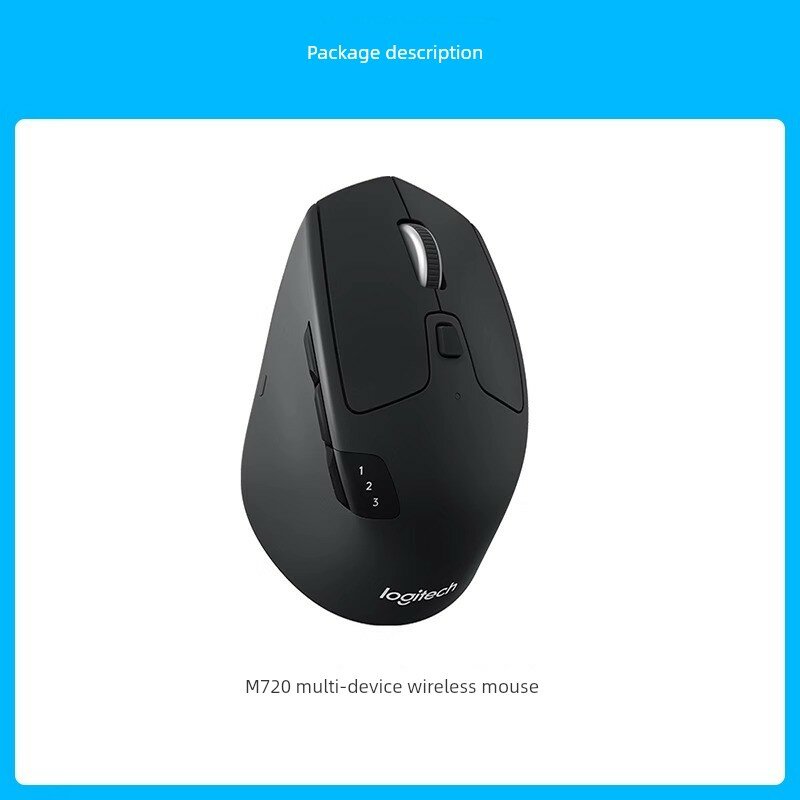 Беспроводная мышь Logitech M720 с Bluetooth для ноутбуков, для бизнеса, офиса, домашнего использования, для девочек и