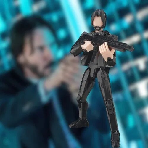 Аниме экшн-фигурка (Keanu Li-14cm), 3D печать, мультишарнирная модель-манекен, аниме фигурки