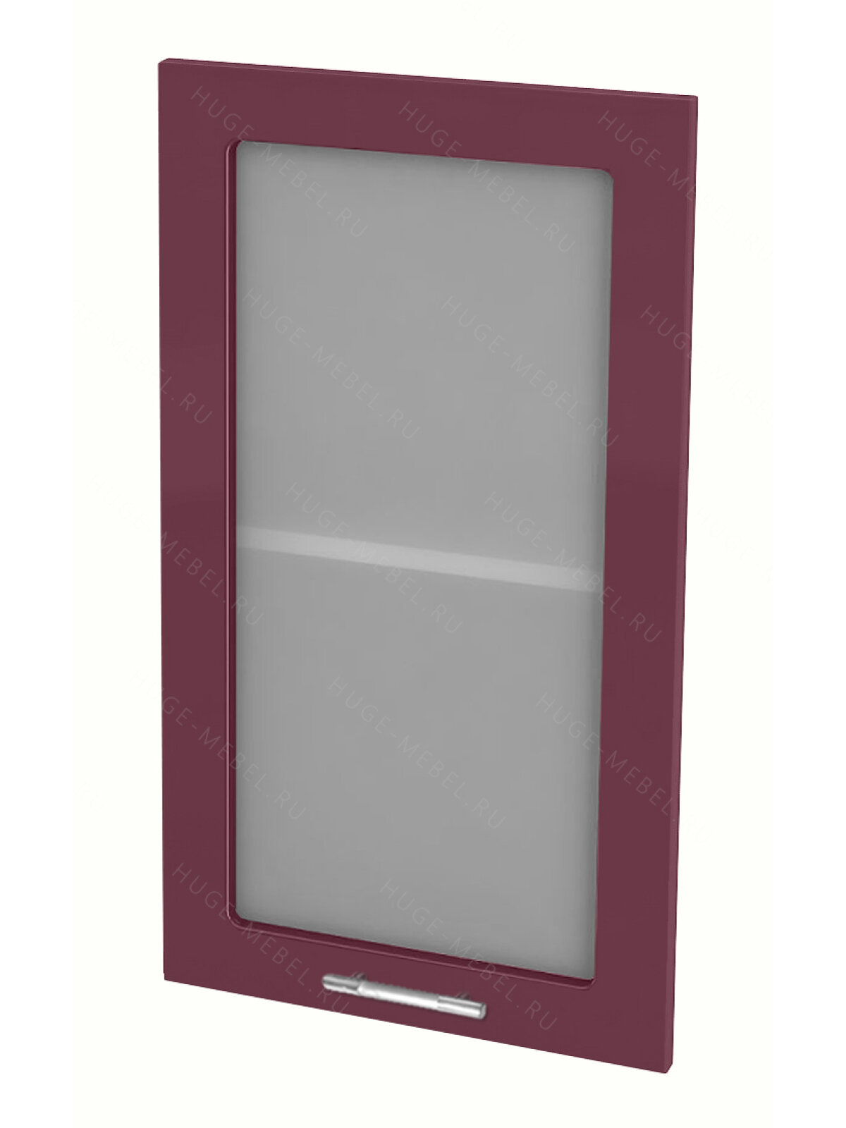 Кухонный фасад Ф-235 бордо глянец (Ксения) Huge Mebel. Ширина 496 Высота 916. Кухонные фасады