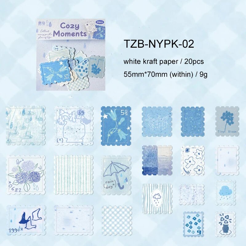 Наклейки "Cozy Moments" TZB-NYPK-02, 20шт
