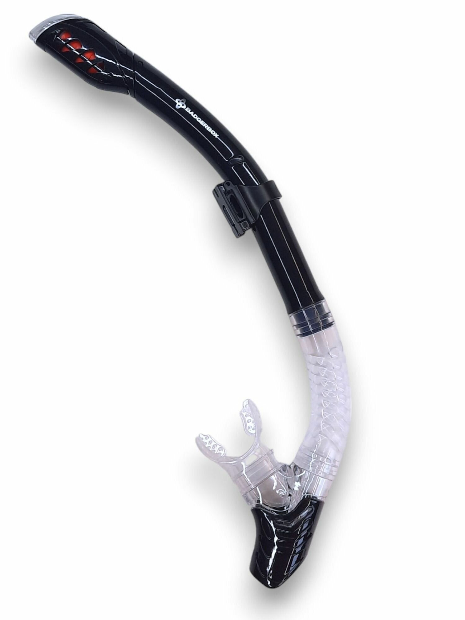 Трубка для плавания с верхним и нижним клапаном, силиконовый загубник, для дайвинга и снорклинга