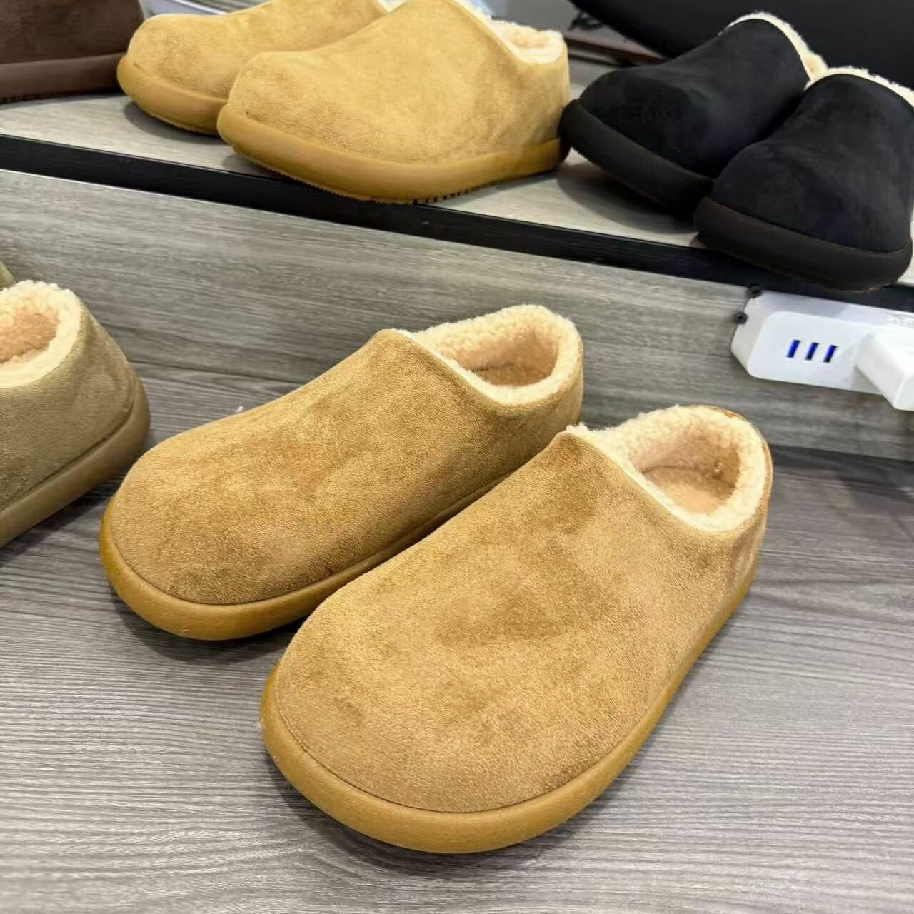 LUO Обувь мужская Зимняя для дома Беркен нагретый муллер/Camel-warm cotton shoes