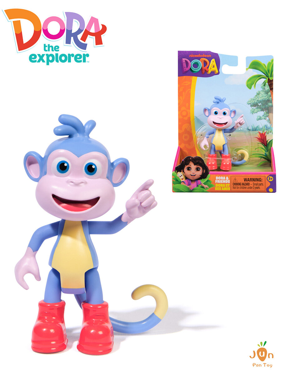 Даша-путешественница, Dora Boots Toy Figure / детские игрушки, кукла шарнирная, 7 см, подходят для детей от 3 лет и старше