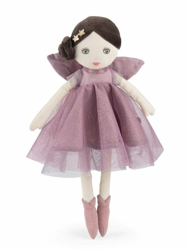 Кукла Moulin Roty - Мягкая кукла-фея Изалин, фиолетовая, 39 см - 44598