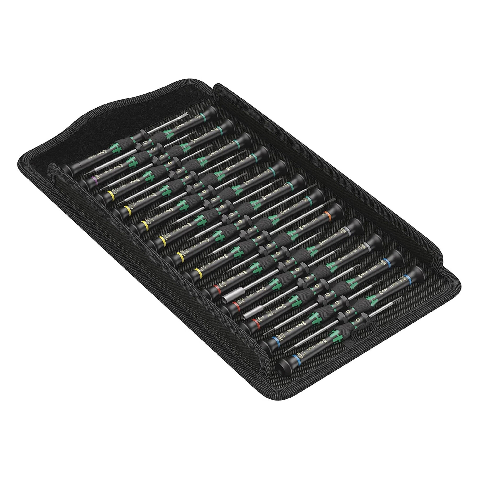 Набор из 24 прецизионных отверток для электроники Wera Kraftform Micro Big Pack 1 в кейсе, 05134000001