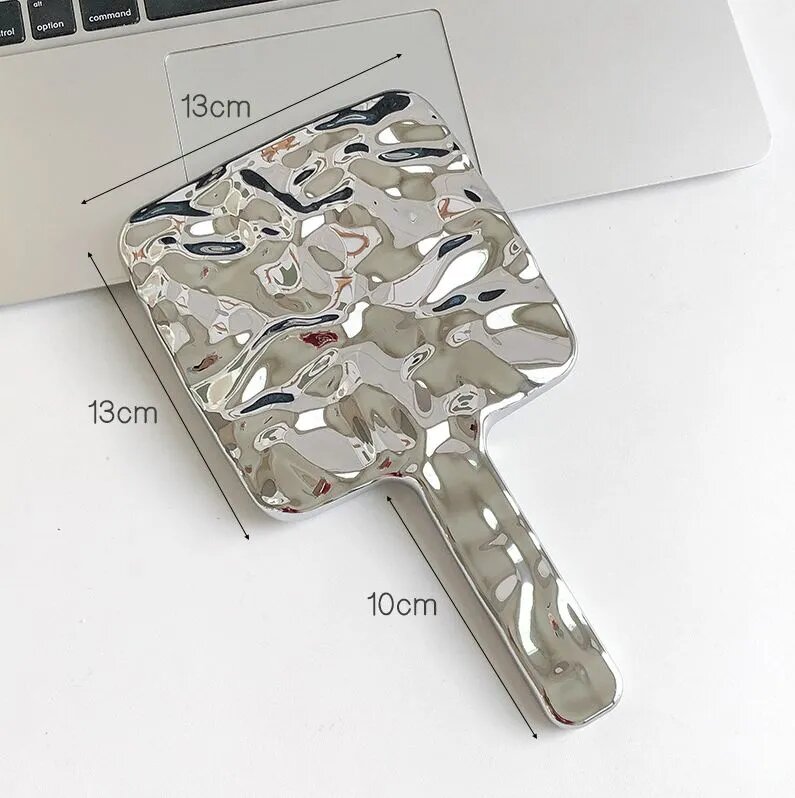 Зеркало карманное "Серебряное зеркало", 13 см х 23 см, 1 шт